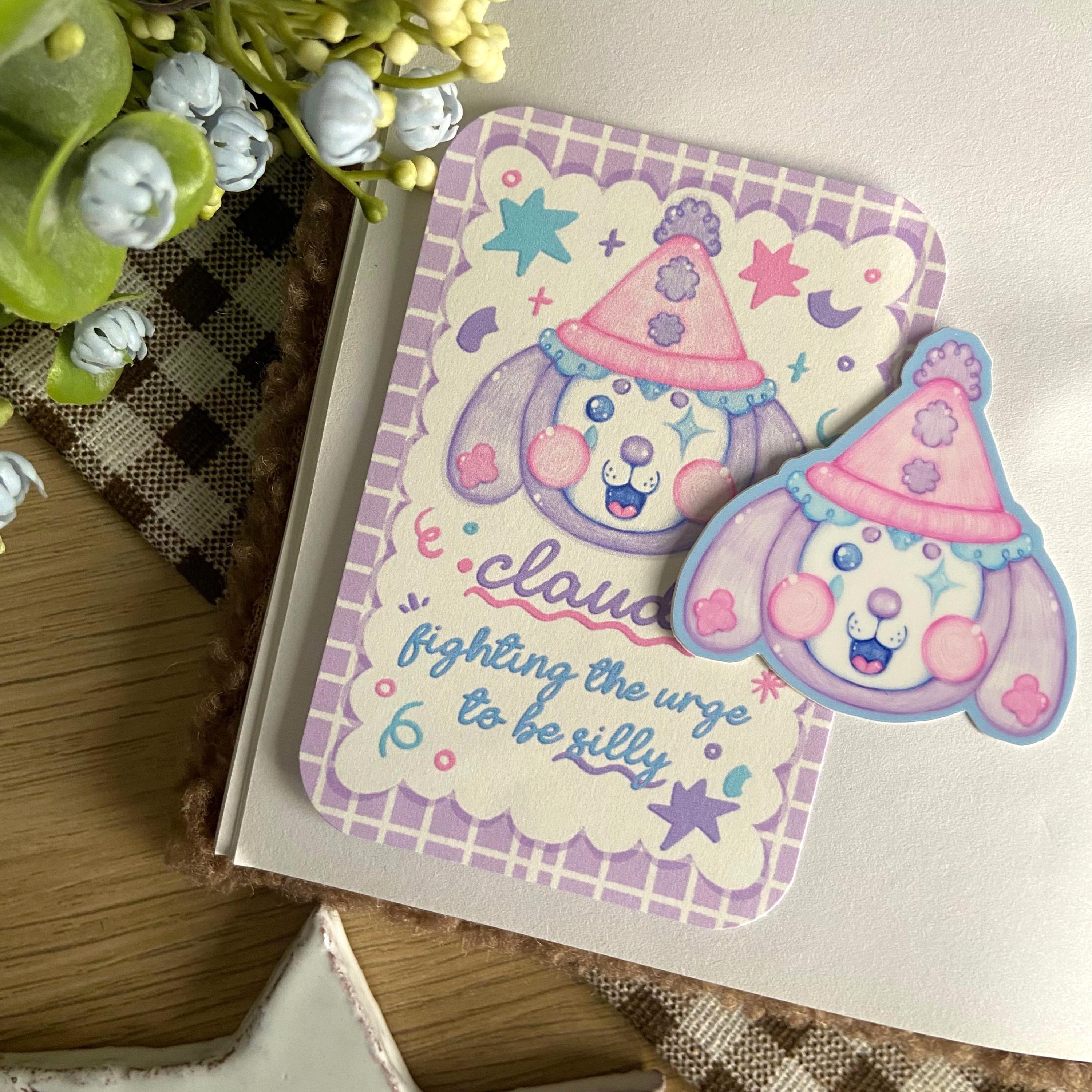 CLOWN STICKERS & POSTCARDS ~ - Etsy