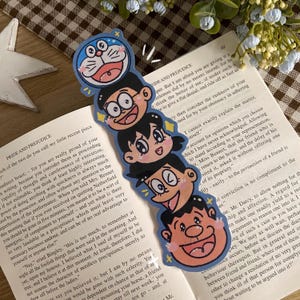 Doraemon and Clouds Bookmarks - Etsy