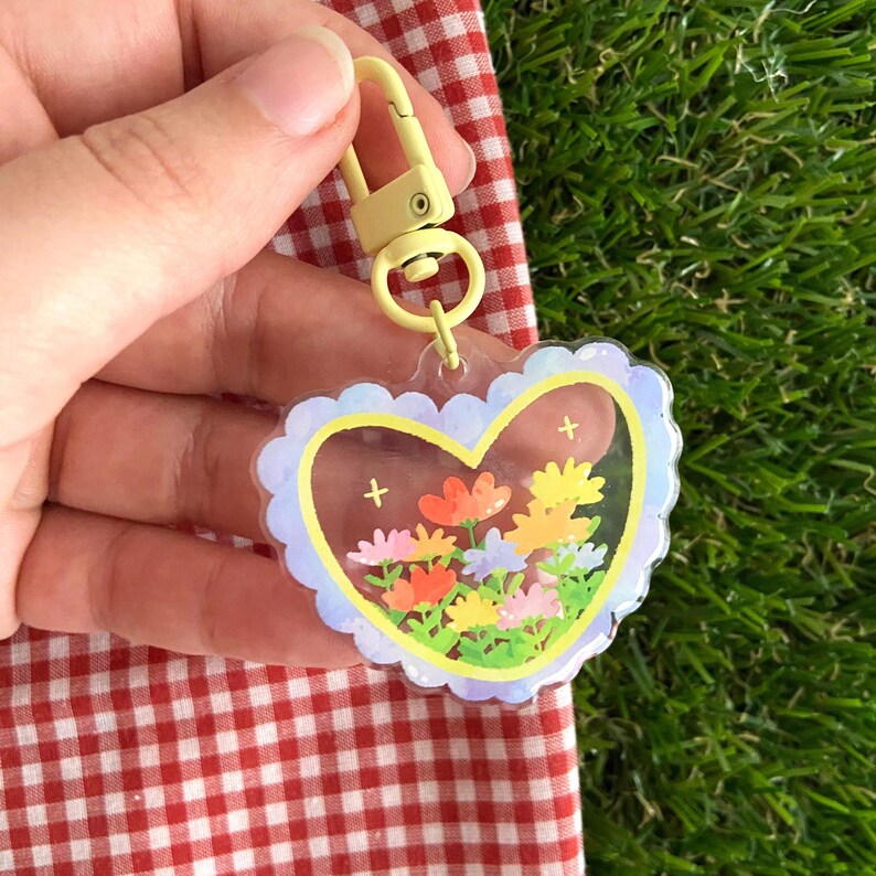 Glossy Garden Keychains - Etsy