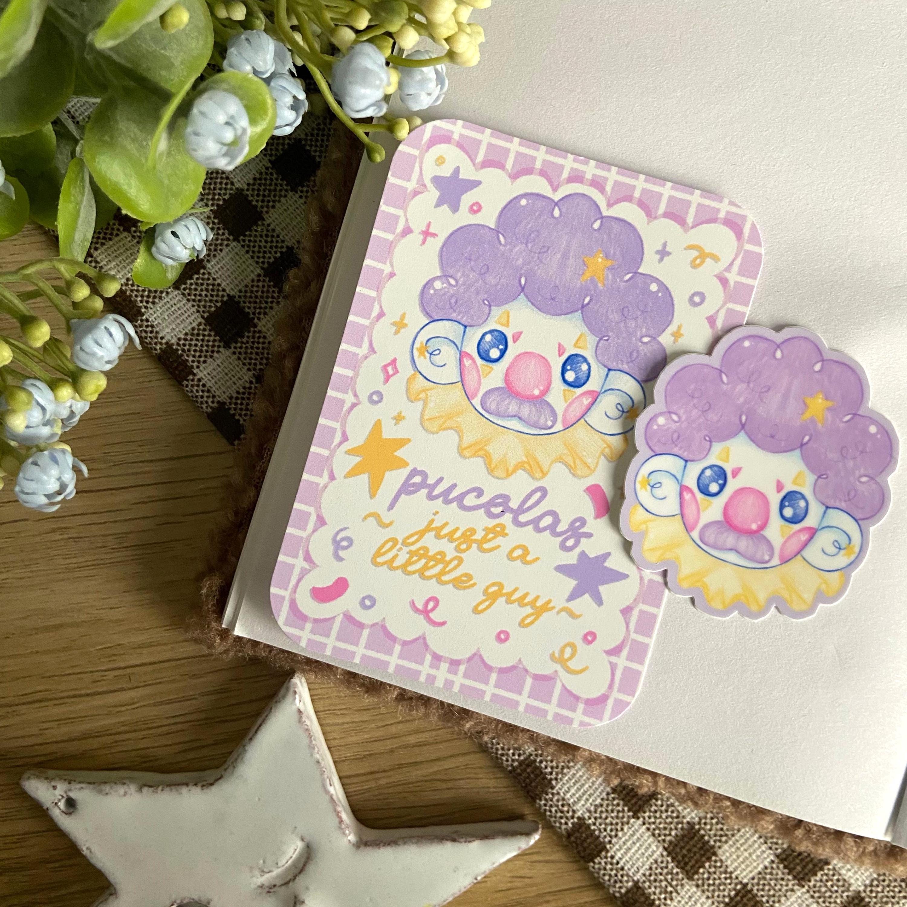 CLOWN STICKERS & POSTCARDS ~ - Etsy