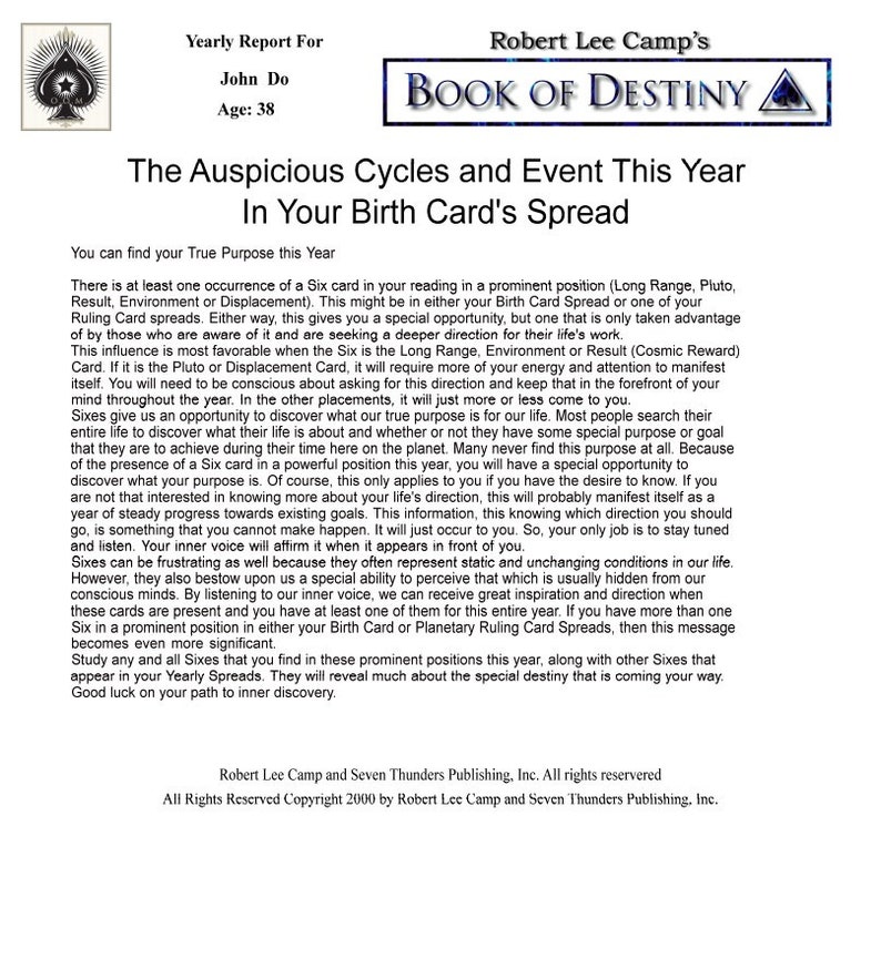 Destiny Cards Yearly Report; a Detailed and Accurate Forecasting System ...