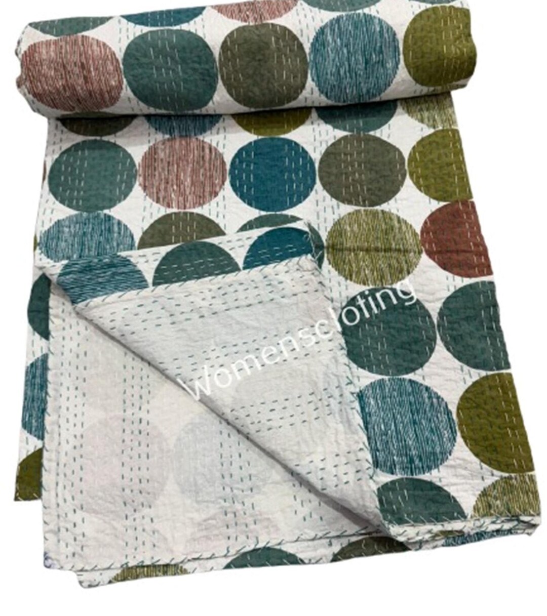 Handmade Indian Kantha Quilts, Kantha Throw, Kantha Quilts, Indian ...