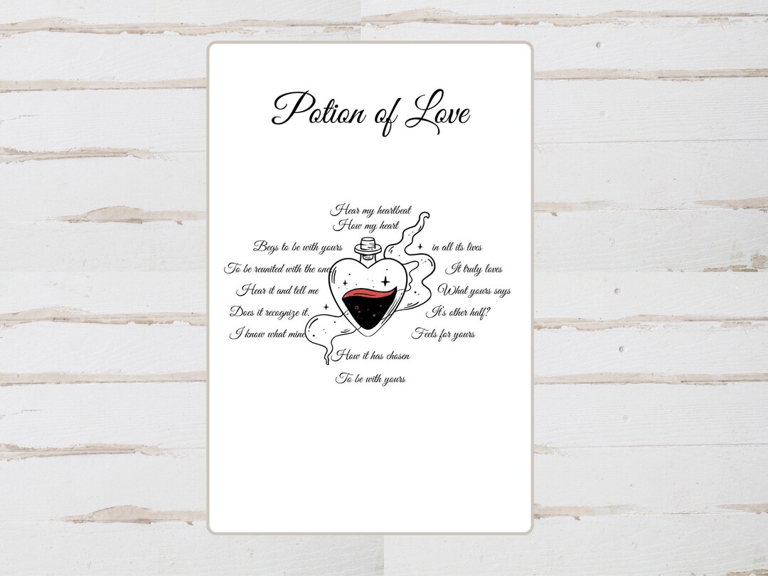 Love Romantic Poem Digital Poem Printable Gift for Him for Her Love ...
