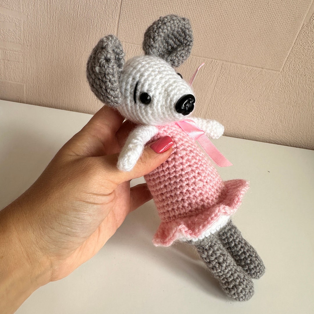Mouse Lover Gift/crochet Plush/soft Little Toy| Newborn Gift/kid's Room ...