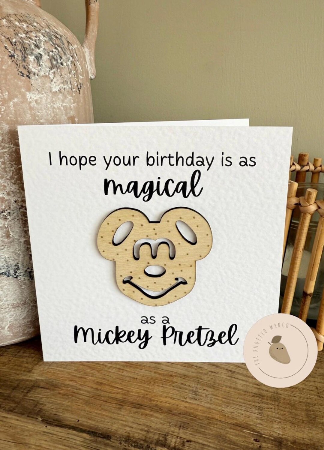 Mickey Pretzel Birthday Card | Disney Snacks | Disney Snack Lover ...
