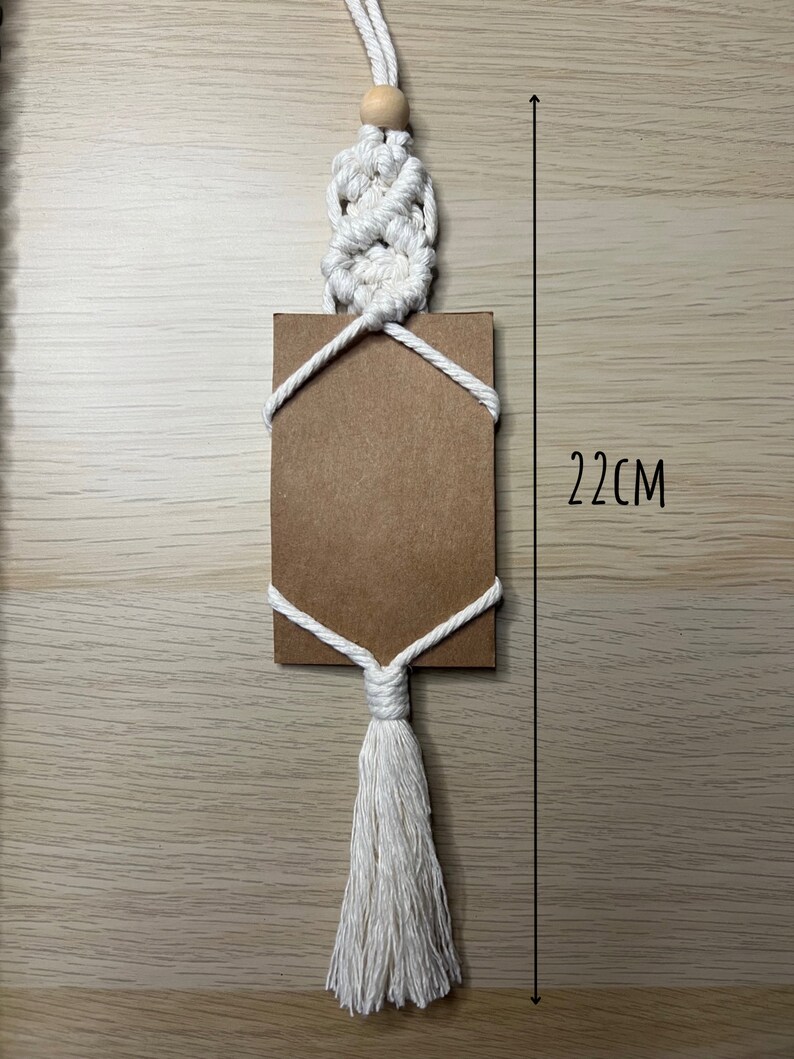 Macrame Polaroid Car Charm Personalised Charm Rearview Mirror Car Charm ...