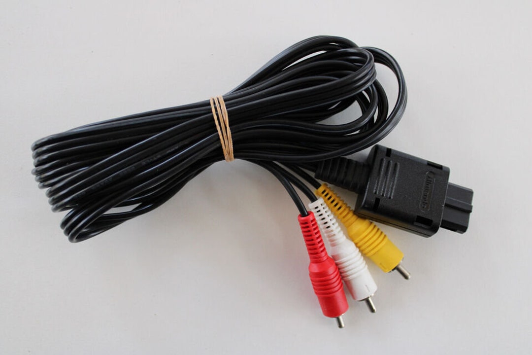 Nintendo OEM Video AV Composite Cable for Super SNES Gamecube N64 - Etsy