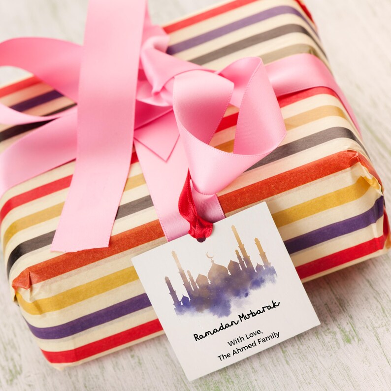Ramadan Gift Tag Editable Template, Instant Download for Hampers ...