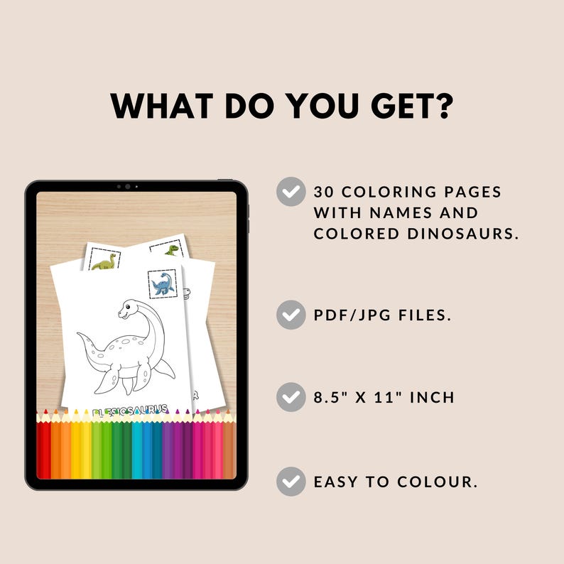 30 Dinosaur Coloring Pages, Learn Dinosaur Names, Kids Coloring Page ...