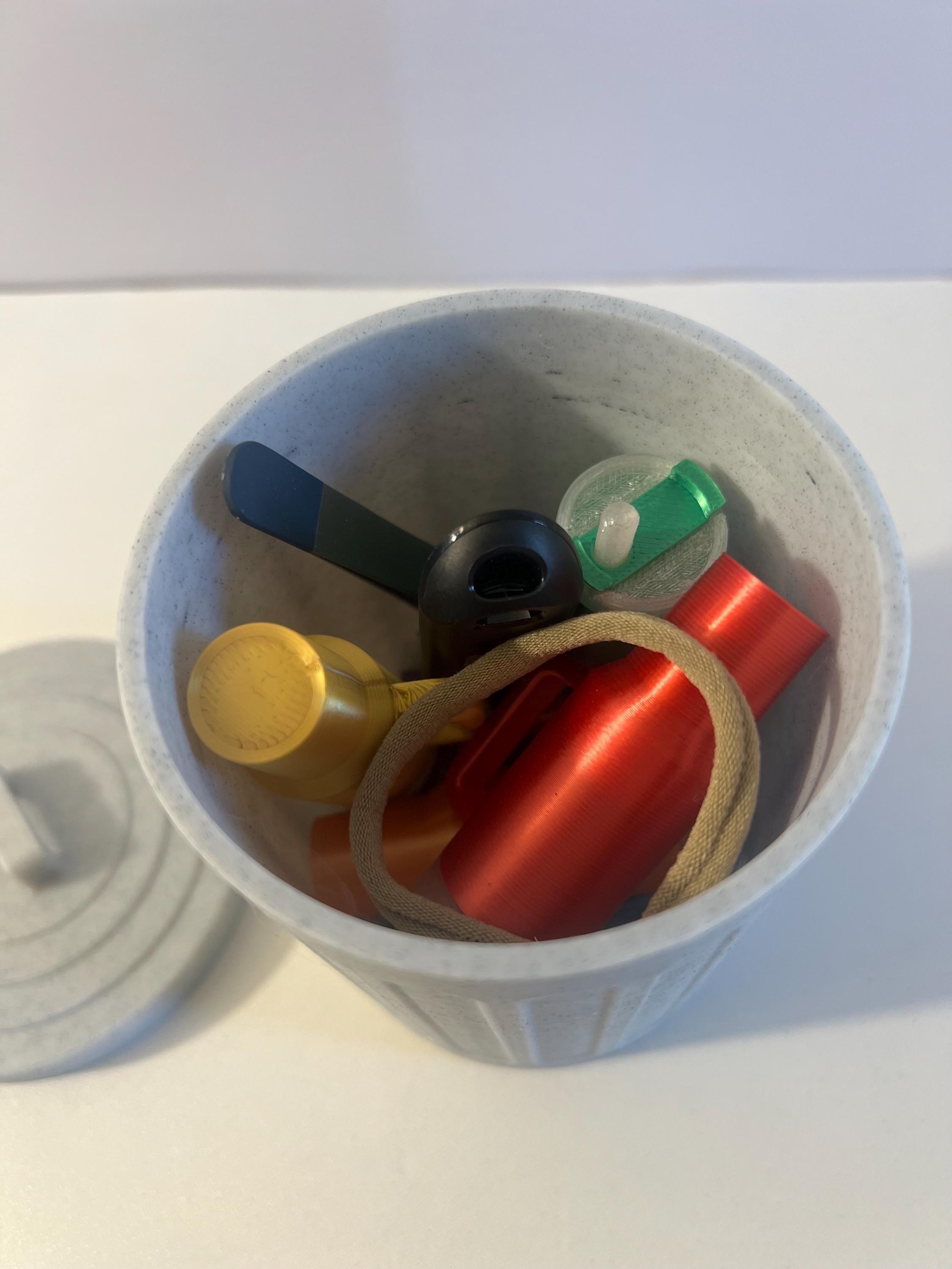 Mini Trash Can | Desk Organizer | Desktop Storage - Etsy