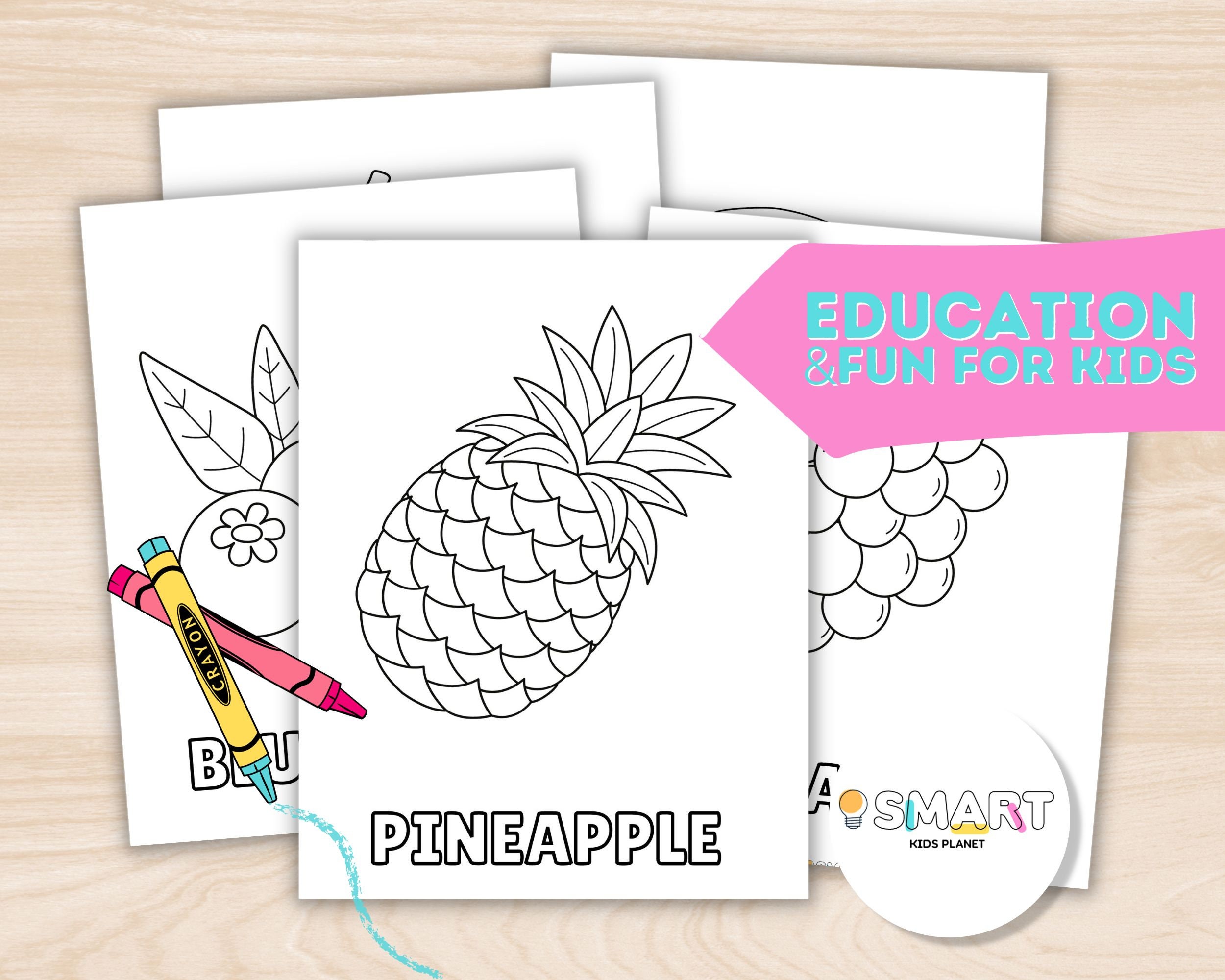 Fruits Coloring Pages Printable, Fruits Coloring Pages, Kids Game ...