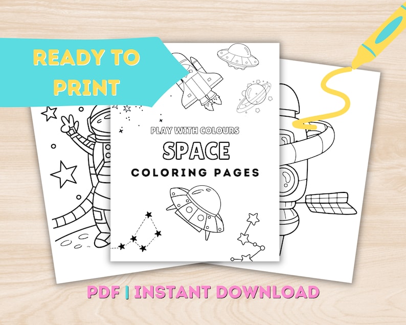 Space Coloring Pages Printable, Space Coloring Pages, Kids Game ...