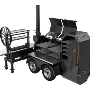 DIY BBQ Smoker Trailer Plan – Santa Maria Grill, Mobile Pit (PDF) - Etsy