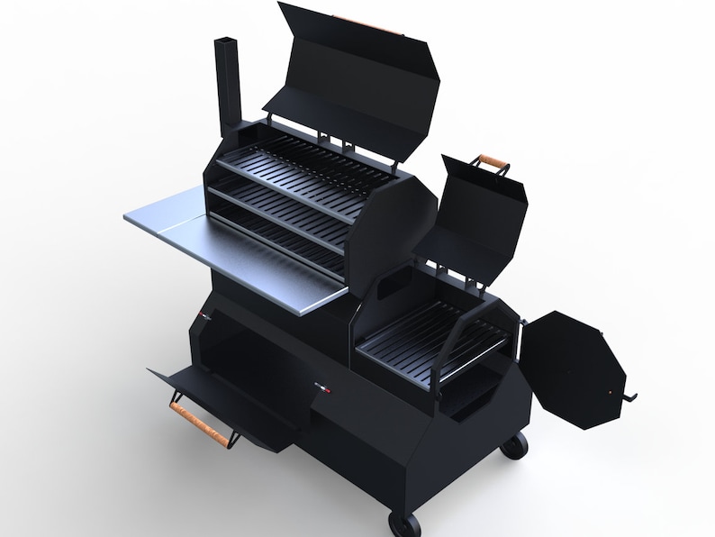 BBQ Smoker Plan, DIY Grill Blueprint, Build Your Own Smoker, Smoker ...