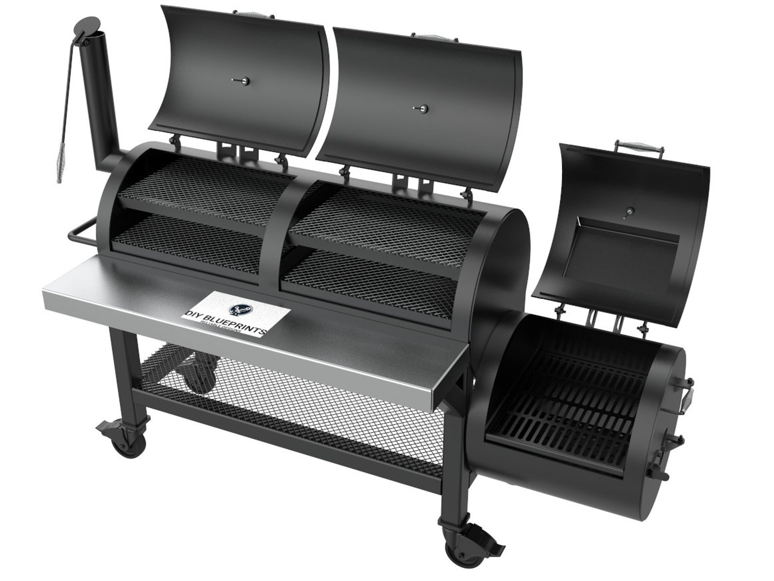 DIY Offset BBQ Smoker Plans: Steel Plate Fabrication (digital Download ...