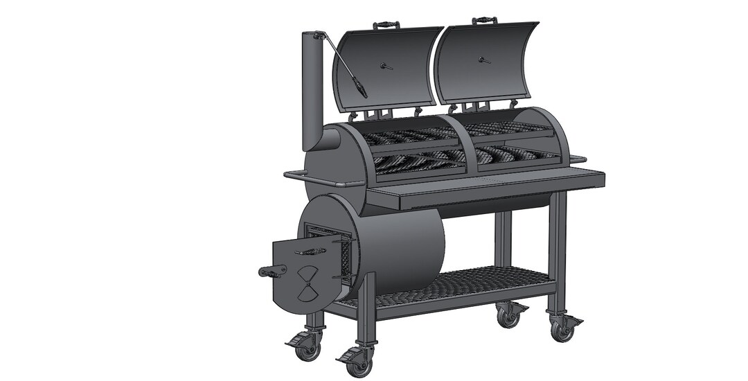 DIY Reverse Flow BBQ Smoker Plans: Steel Plate Fabrication (digital ...