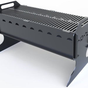 Diy Collapsible Grill - Firepit DXF Plan for Laser Cutting - Etsy