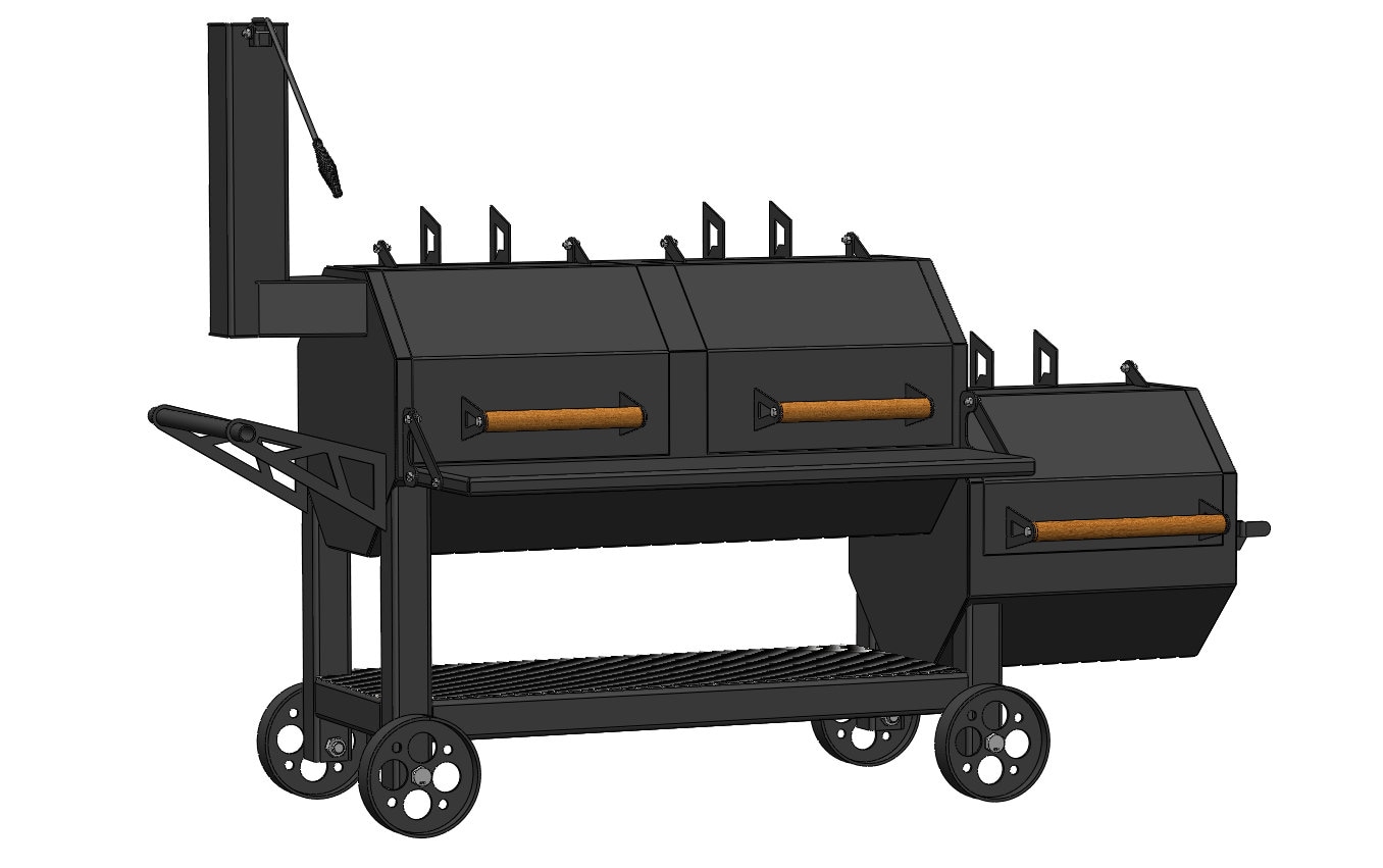 DIY BBQ Smoker Plan, Smoker Blueprint, Outdoor Cooking Project ...