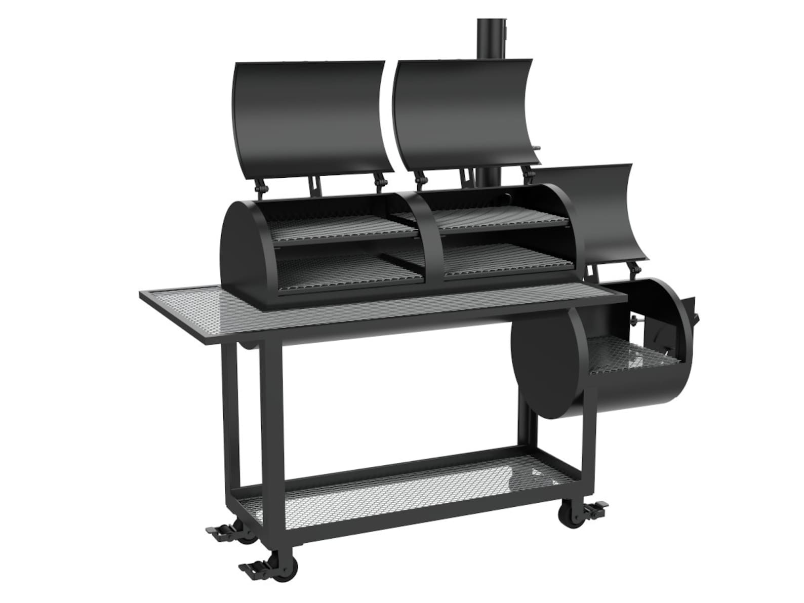 DIY BBQ Smoker Plan, Smoker Blueprint, Outdoor Cooking Project ...