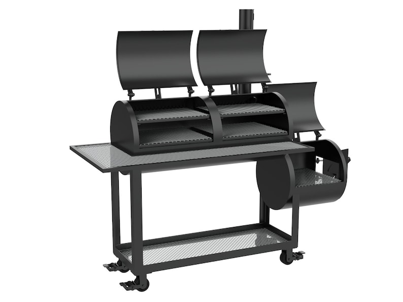 DIY BBQ Smoker Plan, Smoker Blueprint, Outdoor Cooking Project ...