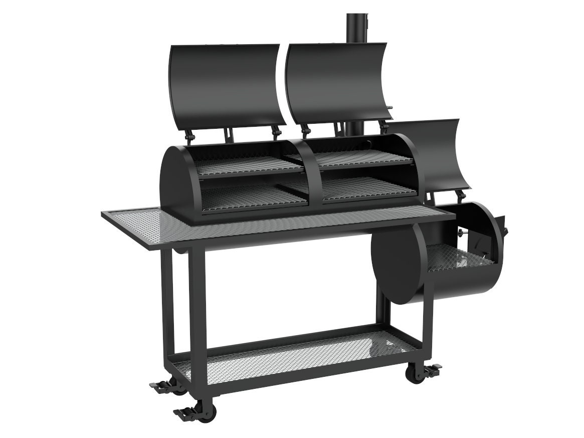 DIY BBQ Smoker Plan, Smoker Blueprint, Outdoor Cooking Project ...