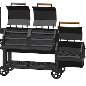 DIY BBQ Smoker Plan, Smoker Blueprint, Outdoor Cooking Project ...