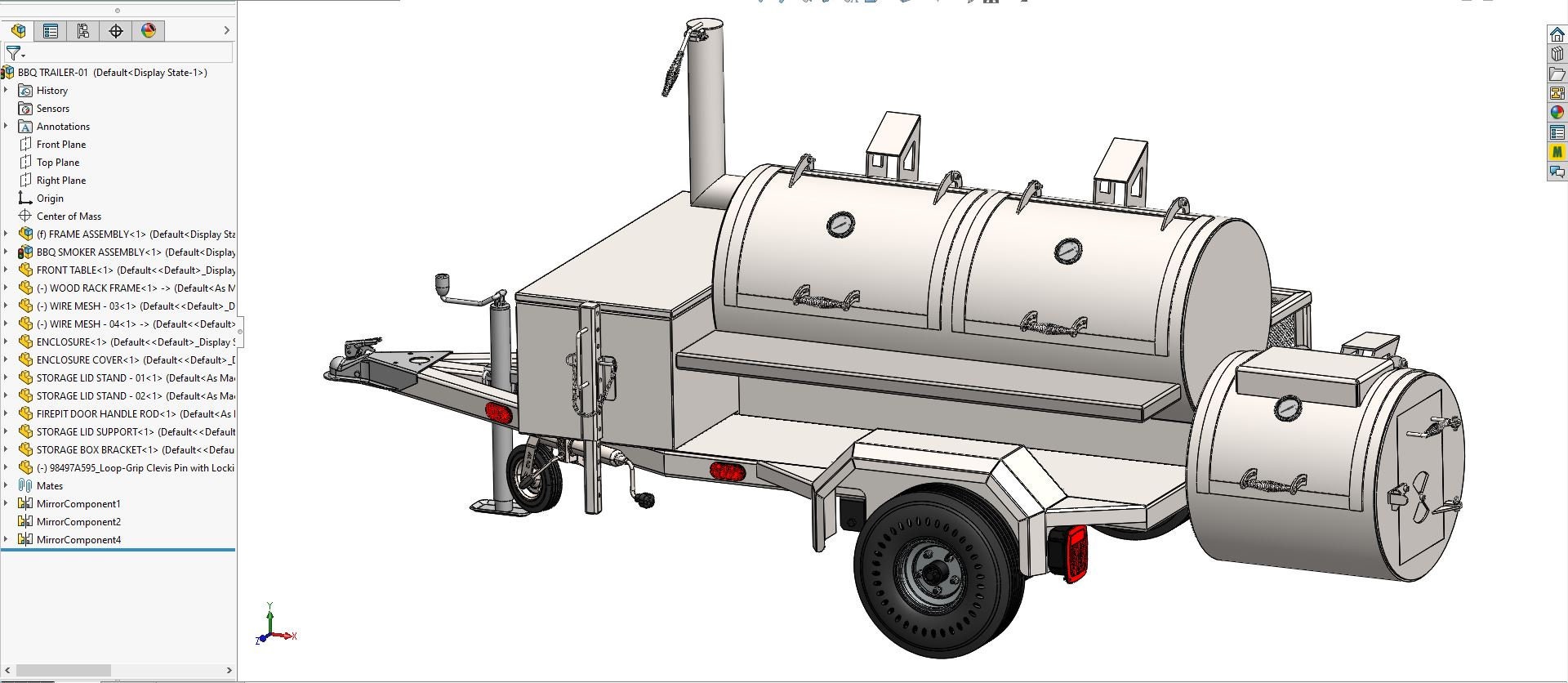 DIY BBQ Smoker Trailer Plan: Blueprint, Fabrication Guide (digital ...