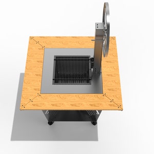 DIY Fire Table BBQ Grill for Outdoor Cooking - Etsy