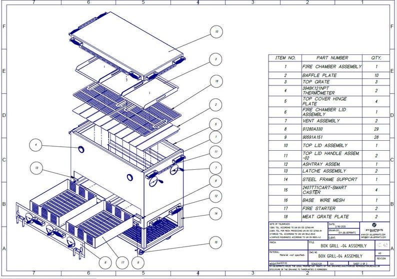 DIY Chud Coffin BBQ Smoker Grill Plans (PDF) - Etsy