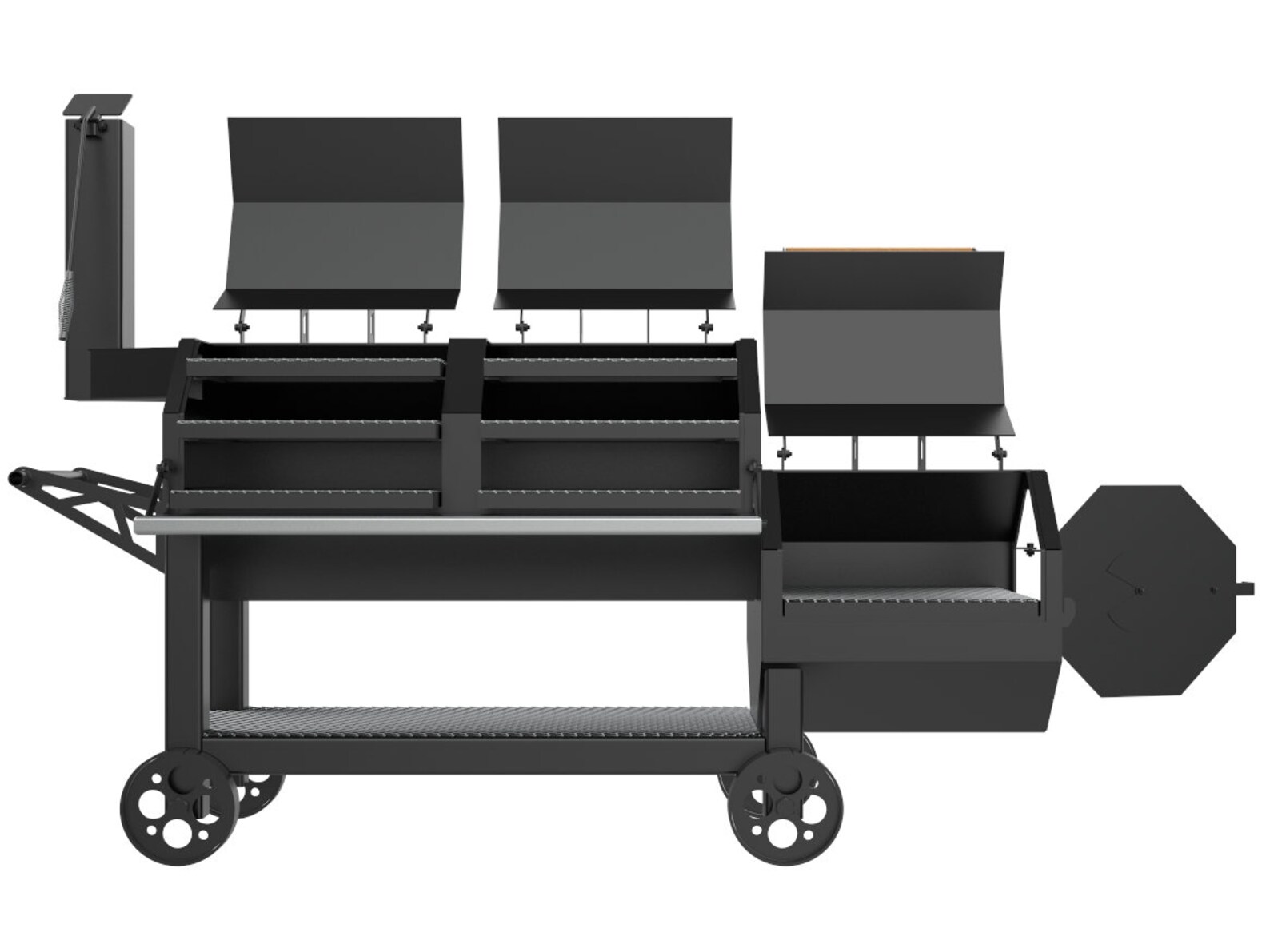 DIY BBQ Smoker Plan, Smoker Blueprint, Outdoor Cooking Project ...