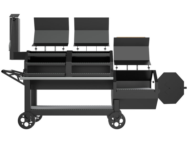 DIY BBQ Smoker Plan, Smoker Blueprint, Outdoor Cooking Project ...