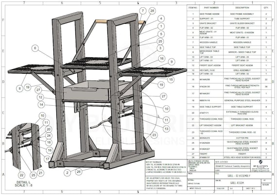 Blueprints To Make Barbecue Grills Free BBQ Grill Plans
