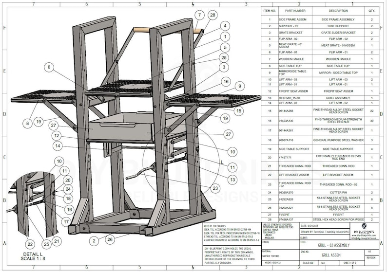 DIY BBQ Smoker Plans: Build Your Own Grill Blueprint (digital Download ...