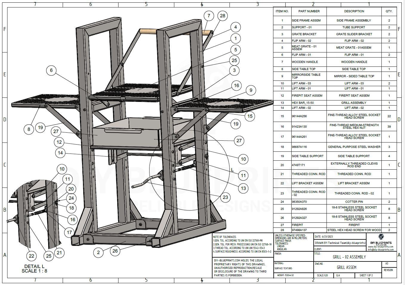 DIY BBQ Smoker Plans: Build Your Own Grill Blueprint (digital Download ...