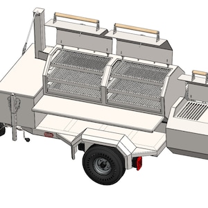 DIY Octagon BBQ Smoker Trailer Plan: Steel Fabrication Blueprint ...