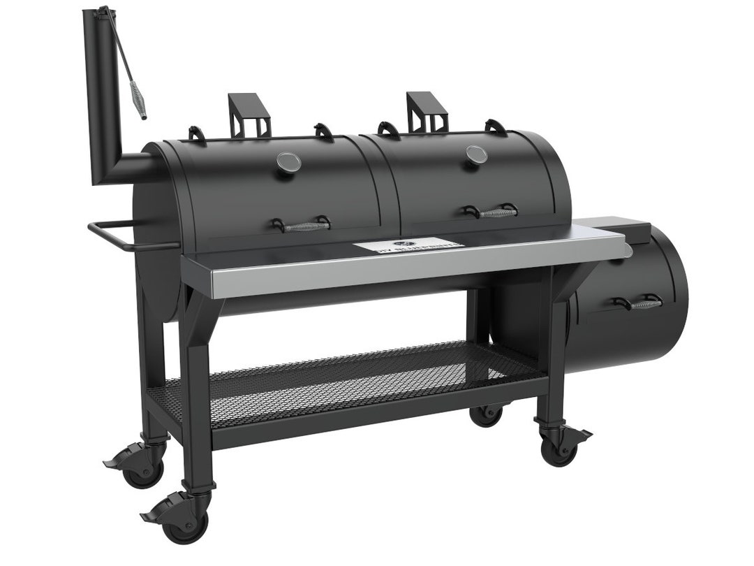 DIY BBQ Smoker Plan, Smoker Blueprint, Outdoor Cooking Project ...