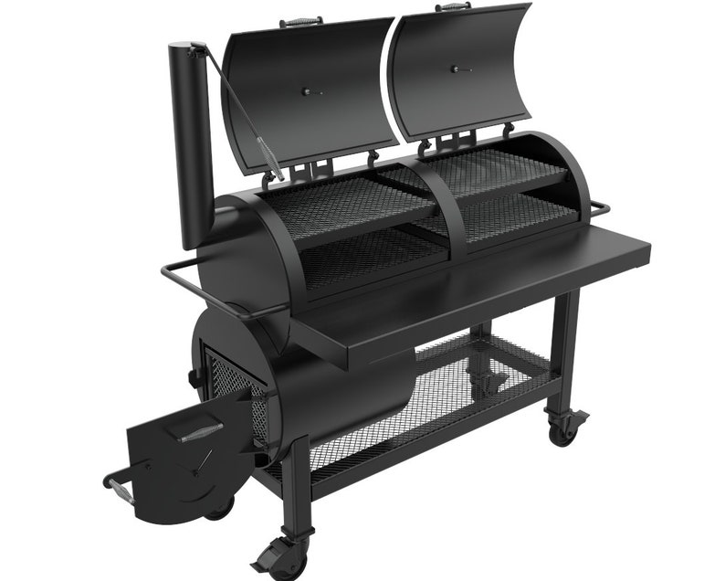 DIY Reverse Flow BBQ Smoker Plans: Steel Plate Fabrication (digital ...