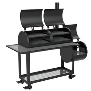 DIY BBQ Smoker Plan, Smoker Blueprint, Outdoor Cooking Project ...