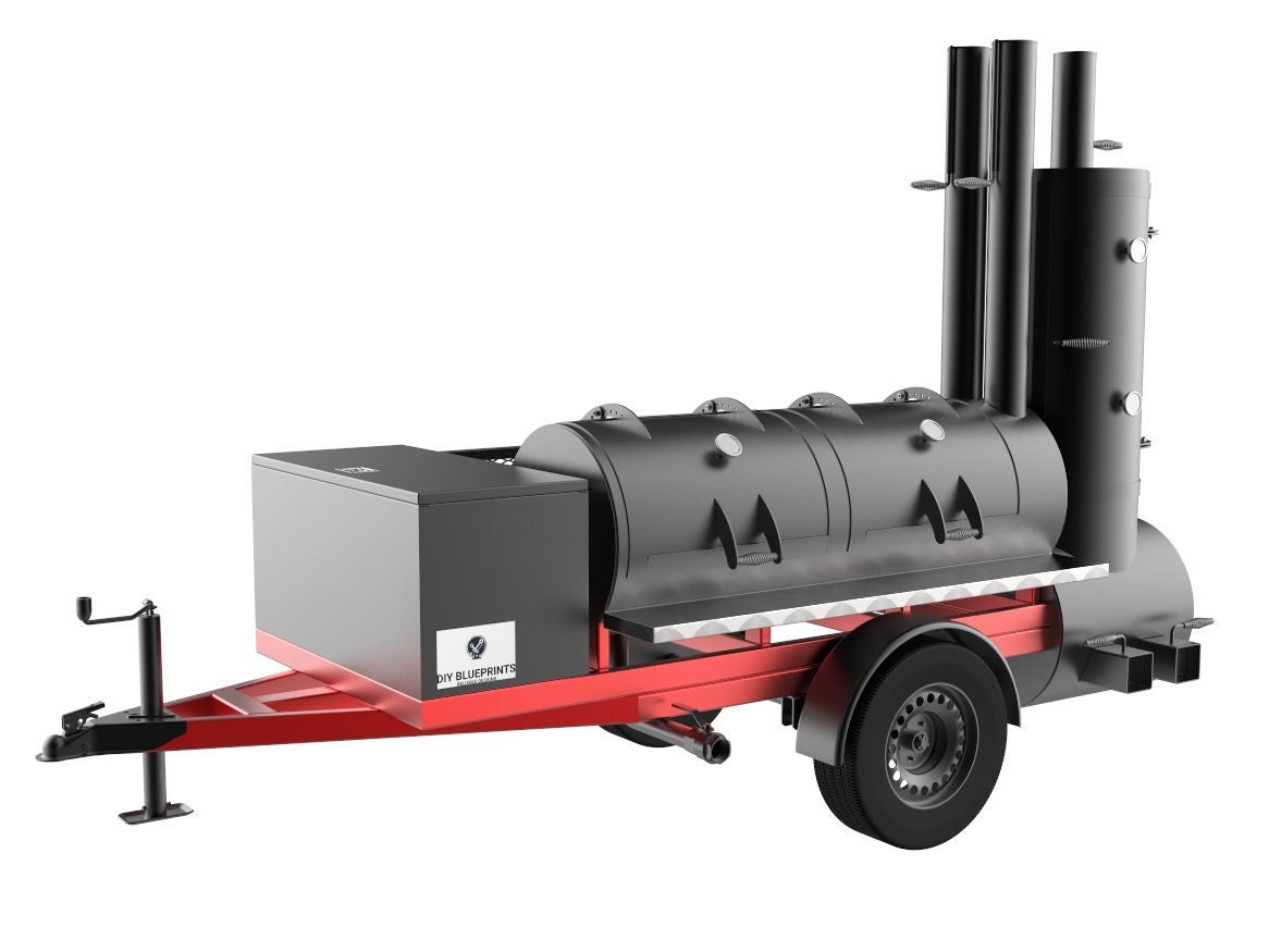 DIY BBQ Smoker Trailer Plan: Outdoor Cooking Project (digital Download ...