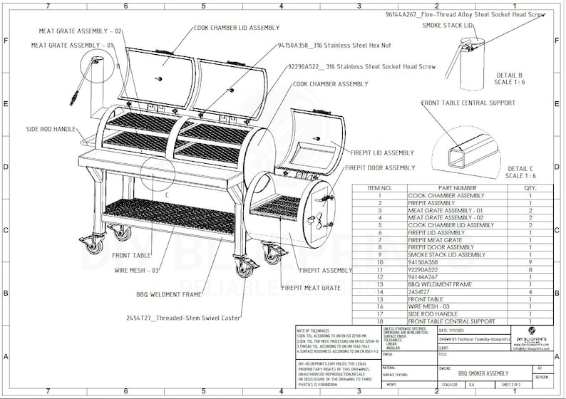 DIY Offset BBQ Smoker Plans: Steel Plate Fabrication (digital Download ...