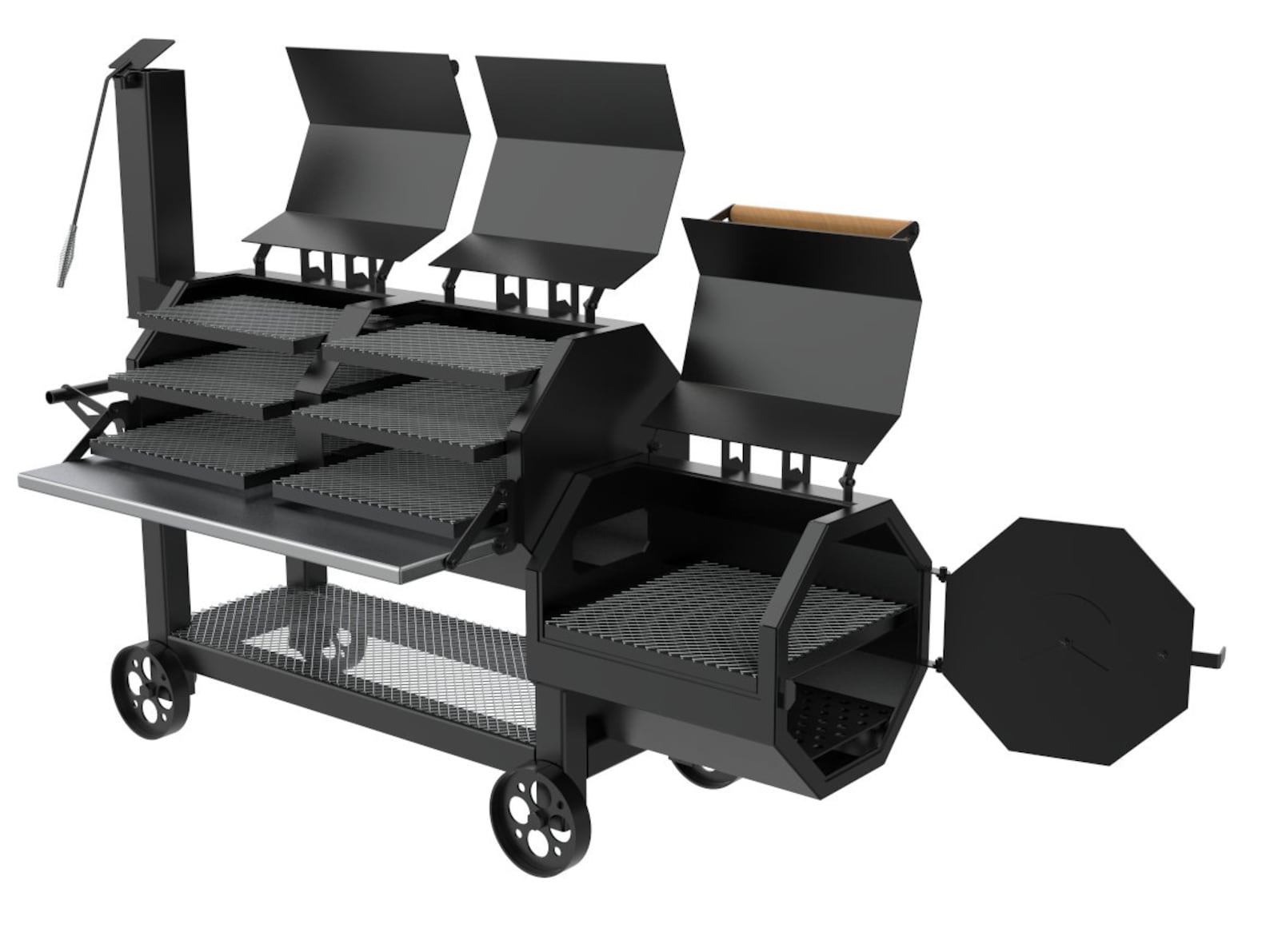 DIY BBQ Smoker Plan, Smoker Blueprint, Outdoor Cooking Project ...