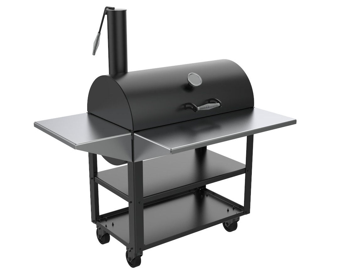 DIY BBQ Smoker Plan, Smoker Blueprint, Outdoor Cooking Project ...