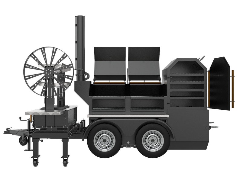 DIY BBQ Smoker Trailer Plan – Santa Maria Grill, Mobile Pit (PDF) - Etsy