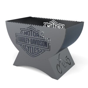 Diy Harley Grill DXF Plan for Laser Cutting - Etsy
