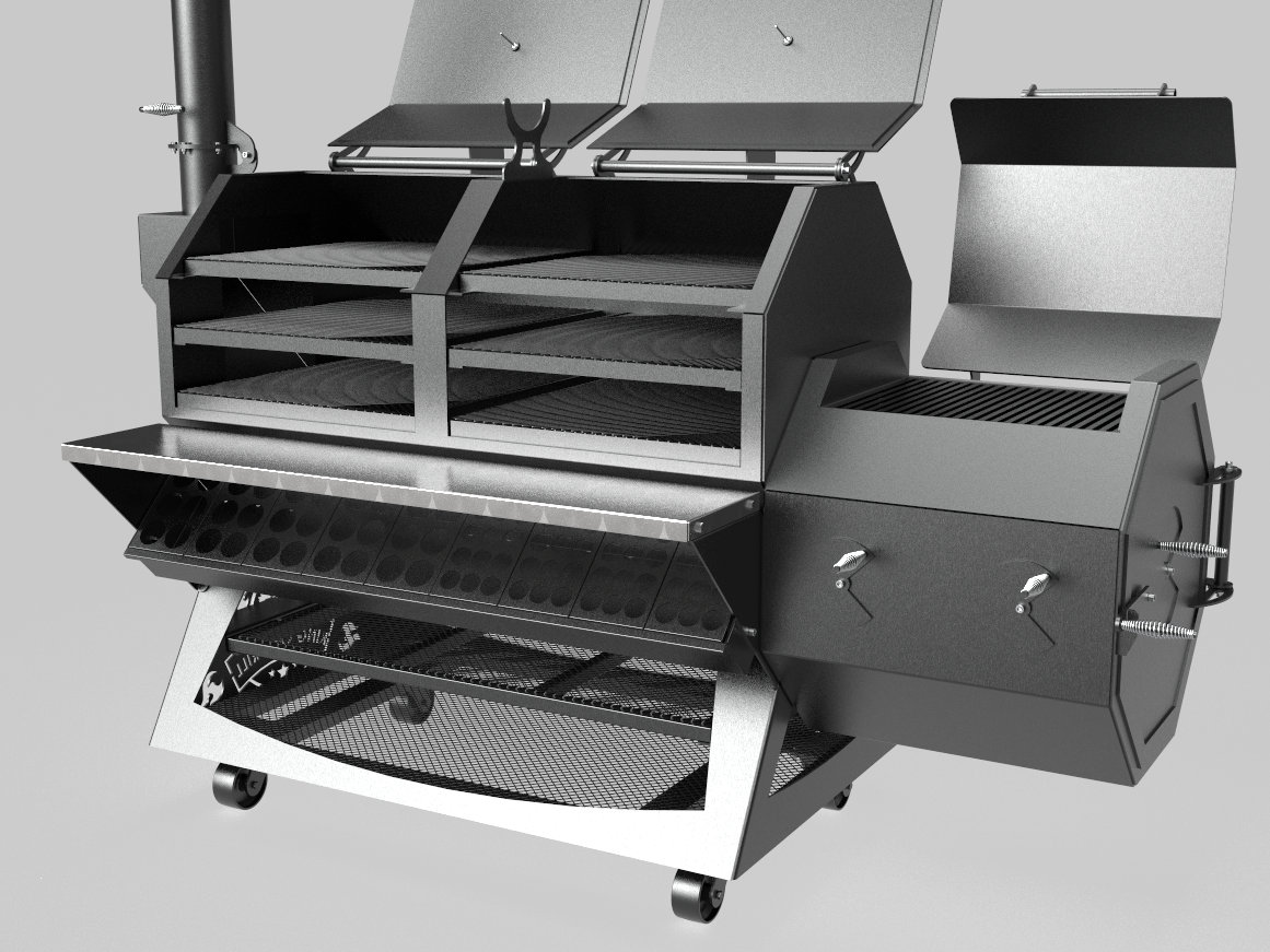 DIY BBQ Smoker Plan, Smoker Blueprint, Outdoor Cooking Project ...