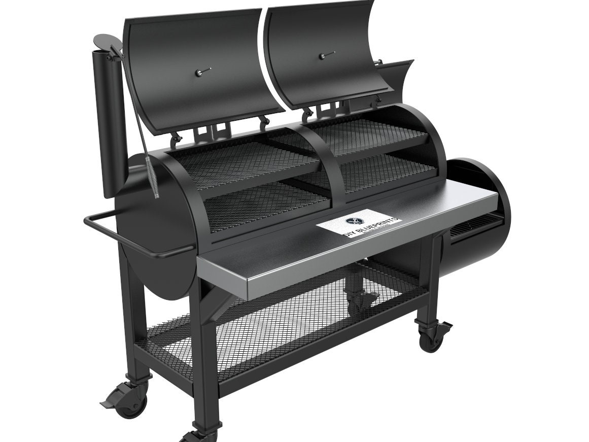 DIY BBQ Smoker Plan, Smoker Blueprint, Outdoor Cooking Project ...