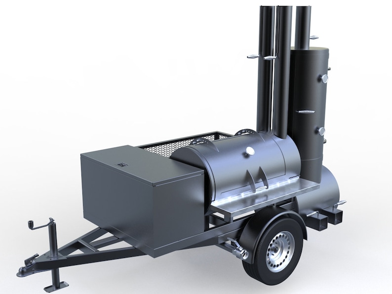 DIY BBQ Smoker Trailer Plan: Outdoor Cooking Project (PDF) - Etsy