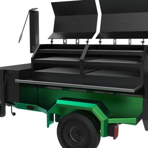 DIY Octagon BBQ Smoker Trailer Plan: Steel Fabrication Blueprint ...