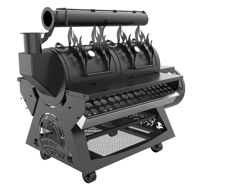 DIY BBQ Smoker Plan, Smoker Blueprint, Outdoor Cooking Project ...