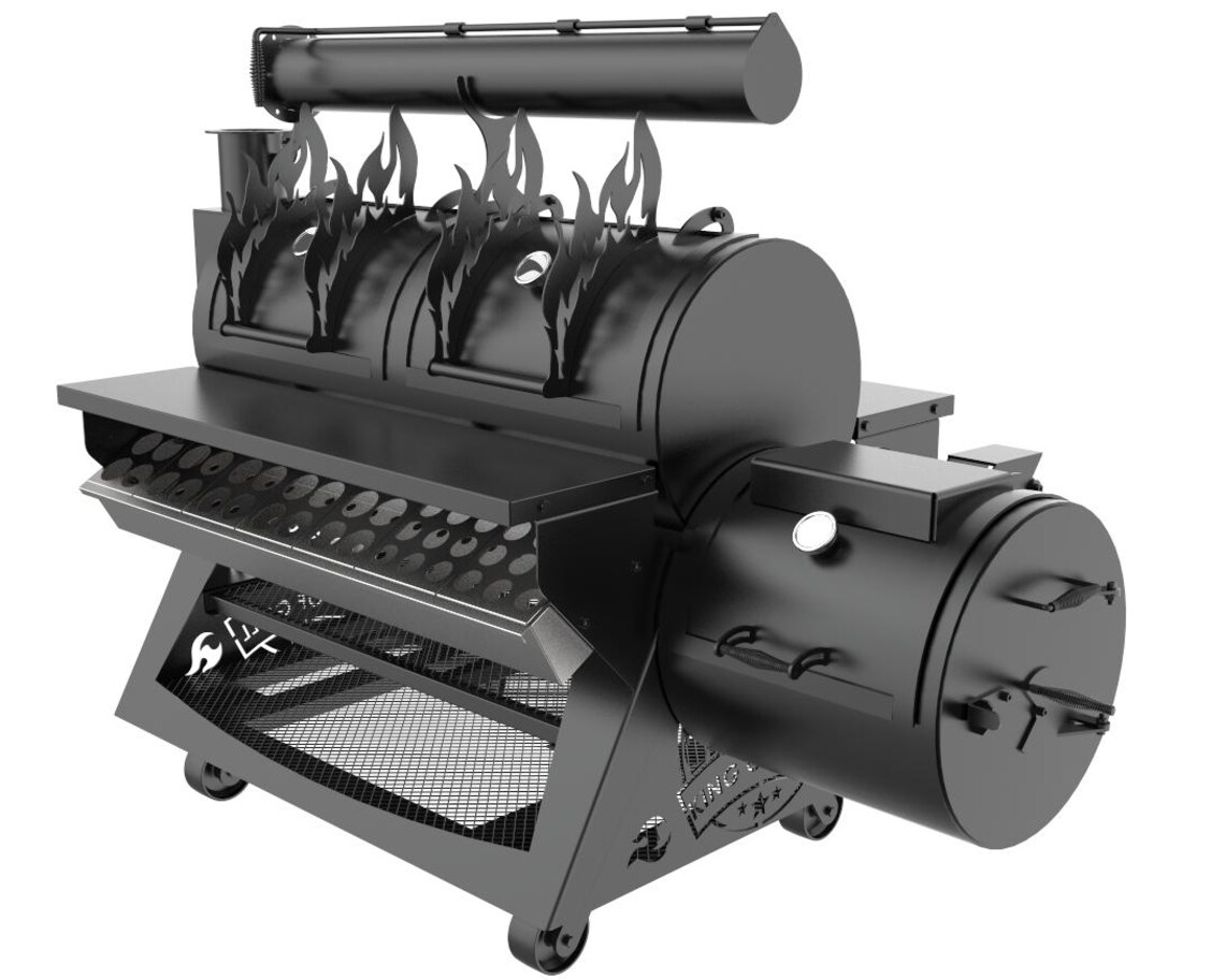 DIY BBQ Smoker Plan, Smoker Blueprint, Outdoor Cooking Project ...